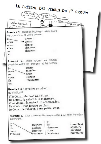 Le présent de l’indicatif – CE1
