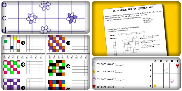 Se repérer sur un quadrillage – CE1